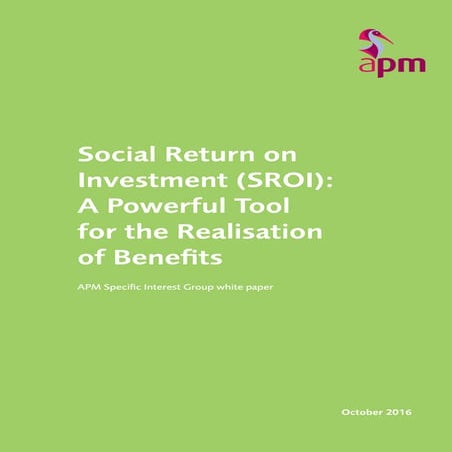 Social Return on Investment - a powerful tool for Project Managers | PDF