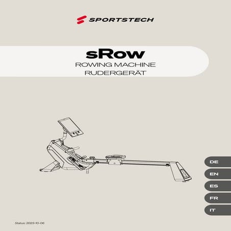 SRow Rudergerät Bedienungsanleitung PDF | Aufbau, Training & Sicherheit ...