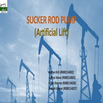 Sucker Rod Pump (SRP) | PPTX