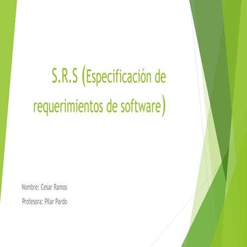 ERS (Especificación de Requerimientos de Software) | PPTX