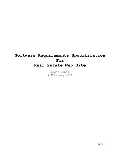 The real Estate Project Proposal Reprot | PDF