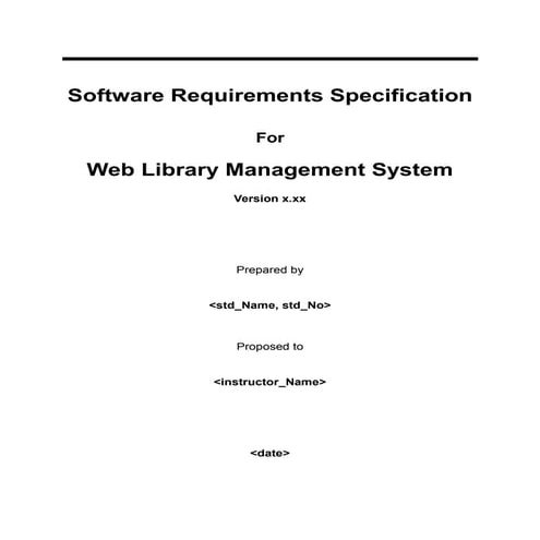 Srs library | PDF