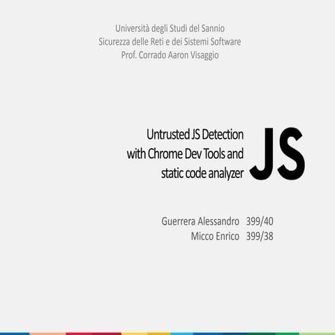 Untrusted Js Detection With Chrome Dev Tools And Static Code Analysis Ppt 9886