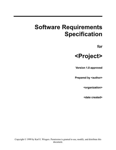 Srs template ieee | PDF