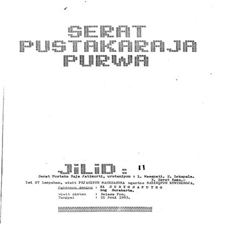 Srt pustakaraja prw 11 suryosaputro | PDF