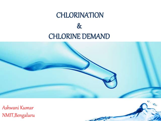 Chlorination of well | PPTX