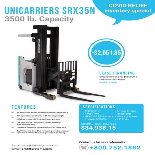 UniCarriers SRX35N | PDF