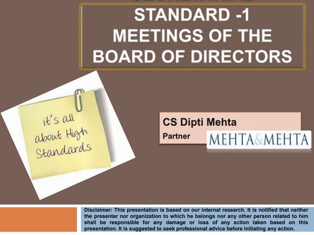 Note and format on circular resolution under the companies act 2013 | DOC