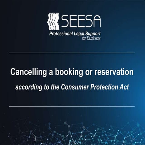Cancelling a booking or reservation | PPTX