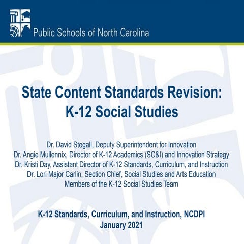Social studies standards presentation | PDF
