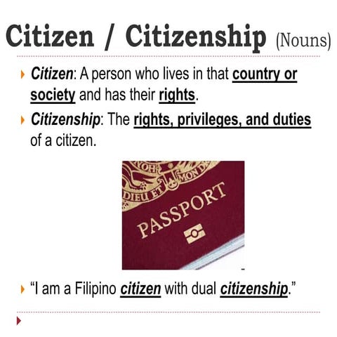 Citizenship and Education Social Studies Vocabulary Cards | PPT
