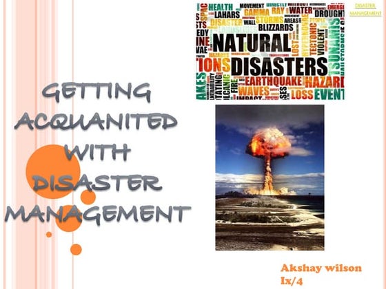 Disaster preparedness & mitigation | PPTX