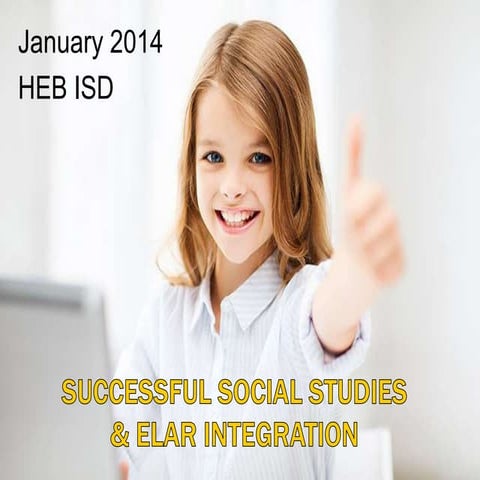 Successful Social Studies & ELAR Integration | PPTX