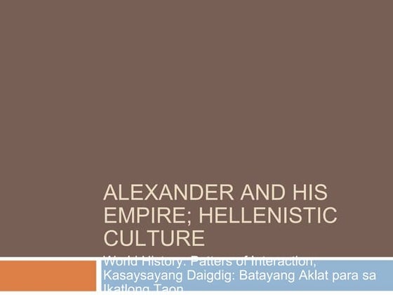 Alexander the great powerpoint | PPT