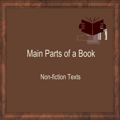 Parts of a textbook | PDF