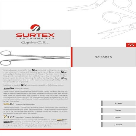 Micro Scissors | Spring Scissors | Surgical Scissors | PDF