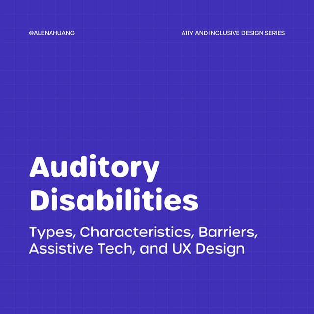 Auditory Disabilities | PDF