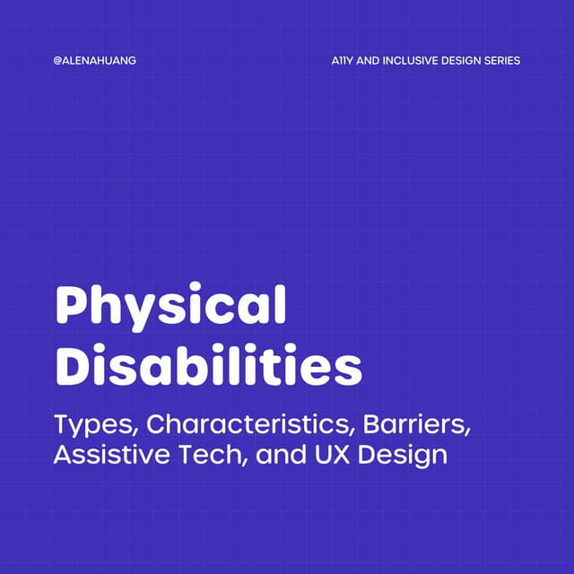 Physical Disabilities | PDF