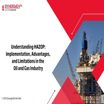PHA vs HAZOP: Understanding Key Concepts in the Oil and Gas Industry | PDF