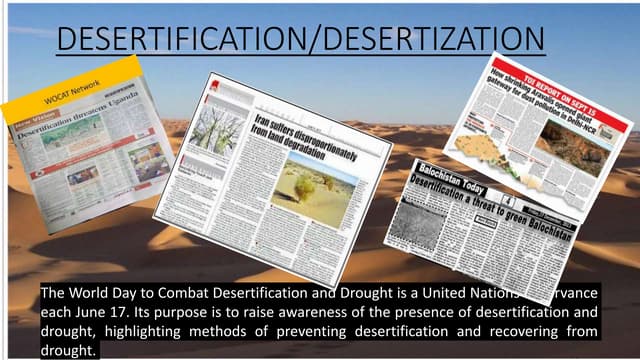 desertification | PPTX