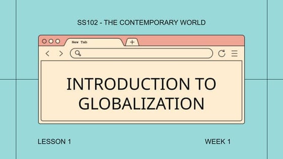 Chapter 1 - DEFINING GLOBALIZATION CONTEMPORARY WORLD.pptx | Geography | Science