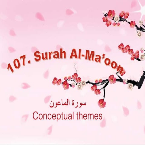 107. Surah Al-Ma'oon | PPTX