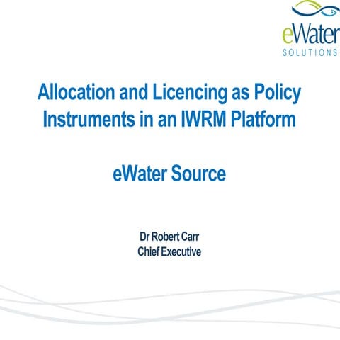 Policy Instruments in IWRM | PDF