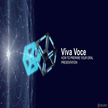 Viva Voce: Oral Presentation | PPTX