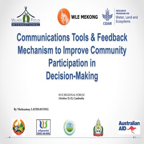 Communications Tools to Improve Community Participation | PDF