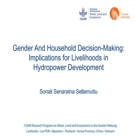 Gender and Household Decision-Making | PDF