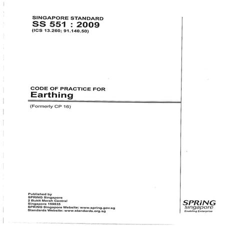 Ss 551 earthing formerly cp16 | PDF