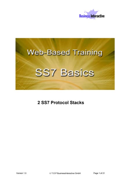 Ss7 module 2_v1-0 | PDF