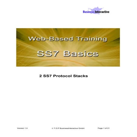 Ss7 module 2_v1-0 | PDF