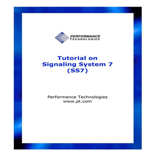 Ss7 tutorial | PDF