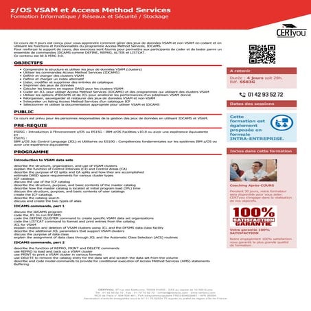 Ss83 g formation-z-os-vsam-et-access-method-services | PDF