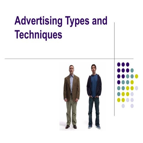 advertising types and techniques | PPT