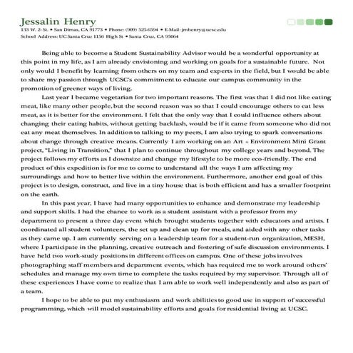 SSA Application Resume | PDF