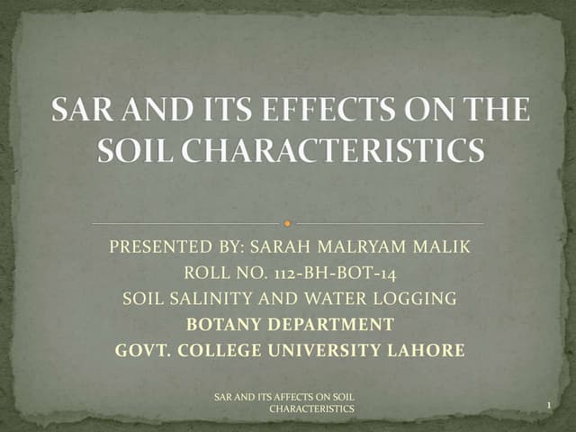 Salinity and Types of Salinity | PPTX