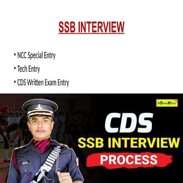 SSB INTERVIEW (HOW CAN ANYONE JOIN DEFENSE AS AN OFFICER | PPTX
