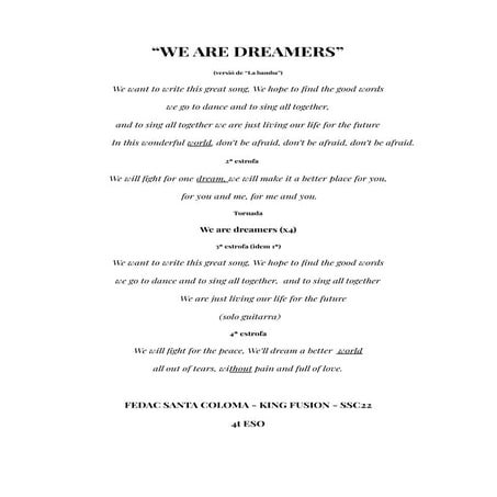 Ssc22 we are dreamers ok (1) | PDF