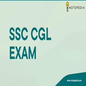 Get Ahead in the SSC CGL Exam with Notopedia | PDF