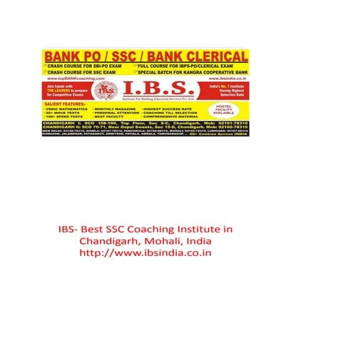 SSC Coaching in Mohali | DOCX