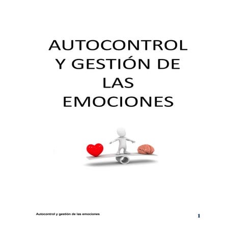 Autocontrol Emocional para combatir el estrés | PDF