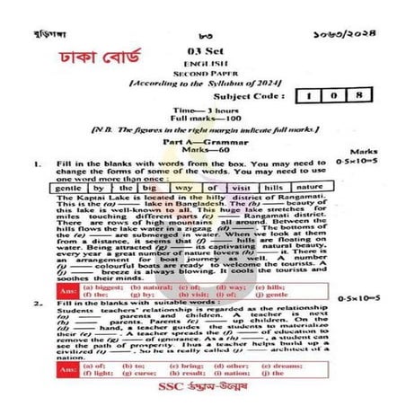 SSC English 2nd Paper Exam Question Solution 2024.pdf