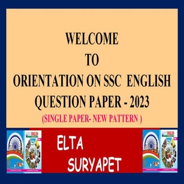 SSC ENGLISH QUESTION PAPER AND WEIGHTAGE1.ppt