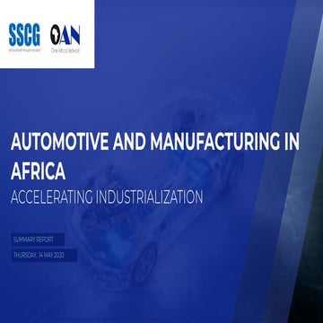 SSCG Automotive Manufacturing Quality Management | PPTX