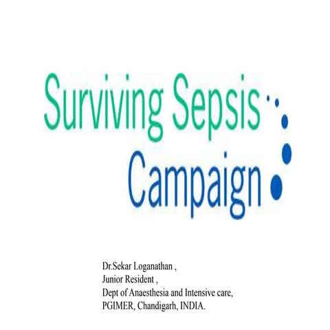 Surviving sepsis campaign highlights 2016 | PPTX