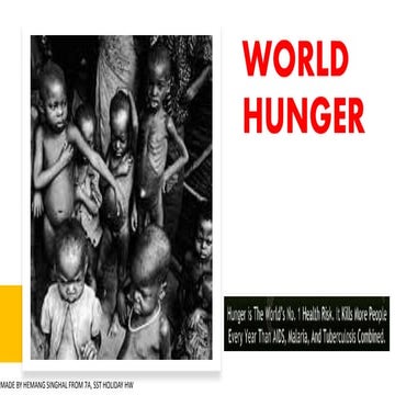 hunger ppt | PPTX