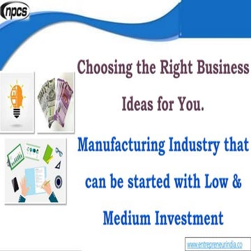 Choosing the Right Business Ideas for You | PPT