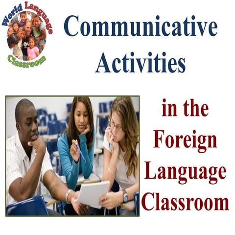 Design Communicative Activities in Foreign Language Classroom # ...